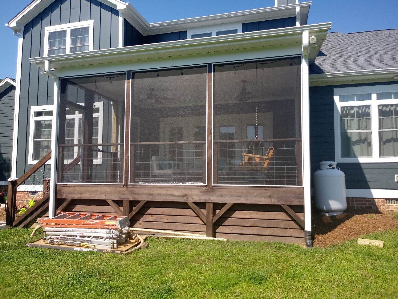 Screened Porch Conversion in Gibsonville